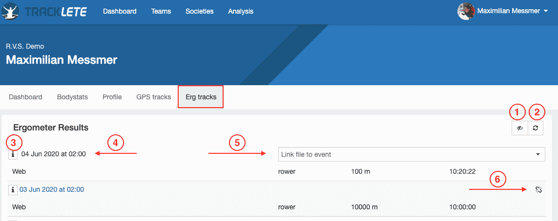 Synchronising Tracklete with the Concept2 Logbook – Tracklete Rowing